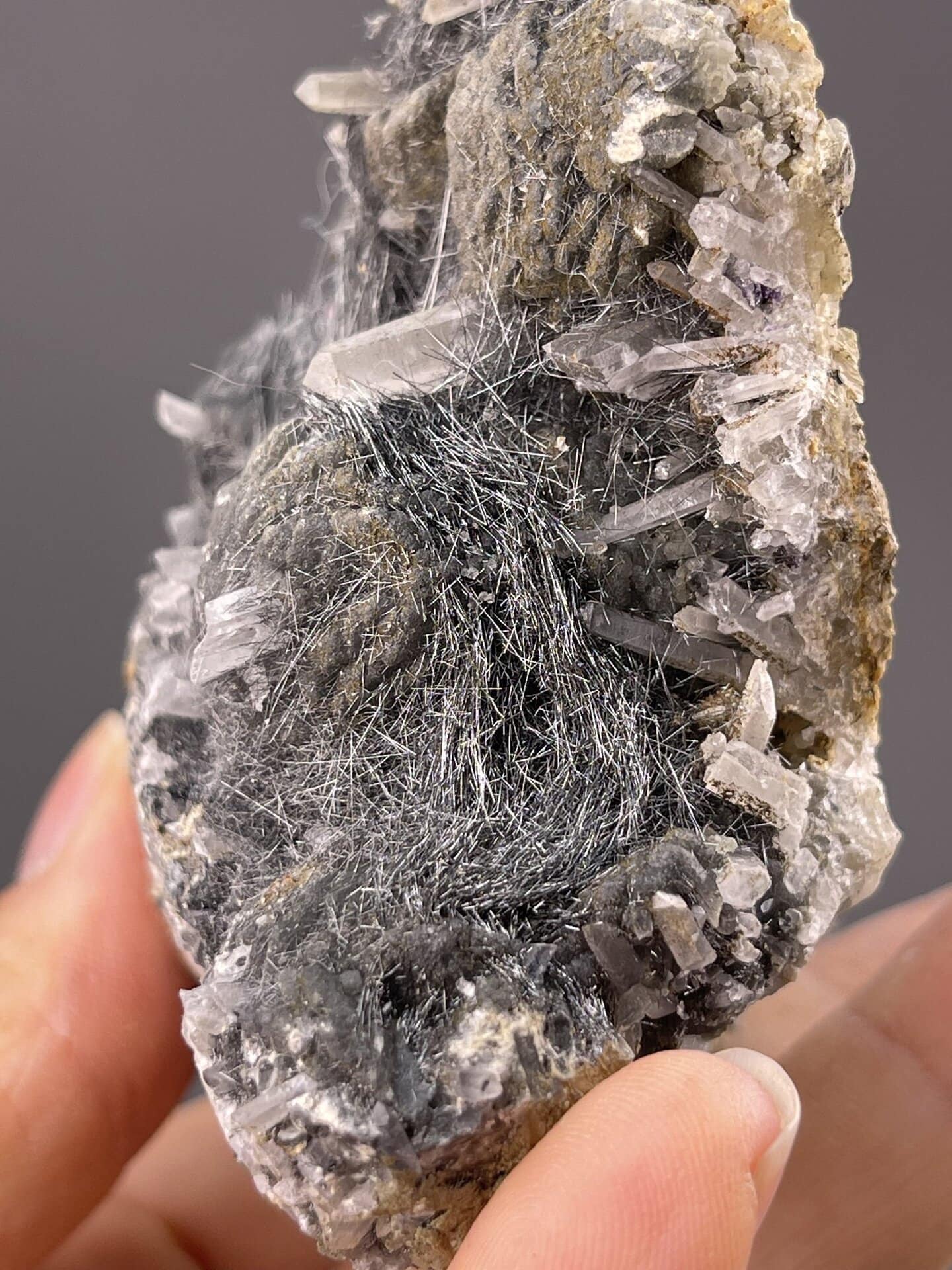 Bismuthinite Crystals, Acicular Form, Inner Mongolia · MyMineralBox